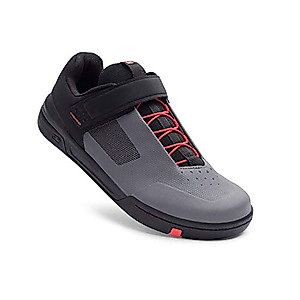 Crank Brothers Stamp Speedlace Cycling Shoe Grey/Red, 11.0
