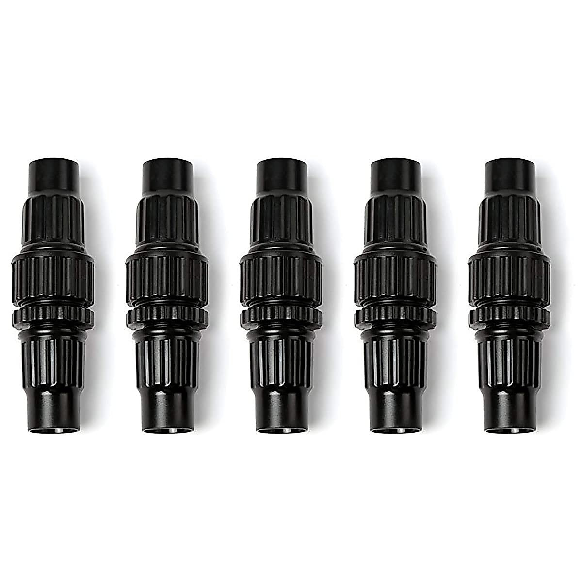Hanobo 5 Sets Garden Water Hose Expandable Connectors Garden Repair Kit Faucet Adapter Water Hose Connectors Standard 3/4 Inch GHT with Rubber Washer