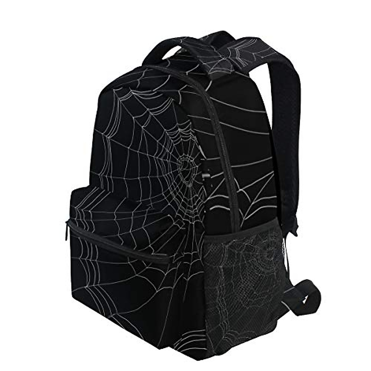 olmopp Stylish Backpack with Goth Spider Web Print, Lightweight School College Travel Bags, Chunbb 16" x 11.5" x 8"…