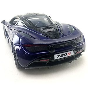 KiNSMART McLaren 720s Purlple 5 Inch 1:36 Scale Die Cast Metal Model Toy Super Sports Car
