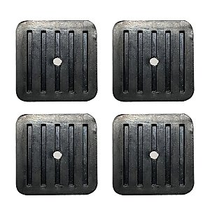 RecDec 4 Pack Mini Split Anti-Vibration Pads Wall Mounting Bracket Isolator Rubber Pad Damper Shock Absorbing Feet for Ductless Air Conditioner Heat Pump System Outdoor Condenser Unit A/C HVAC