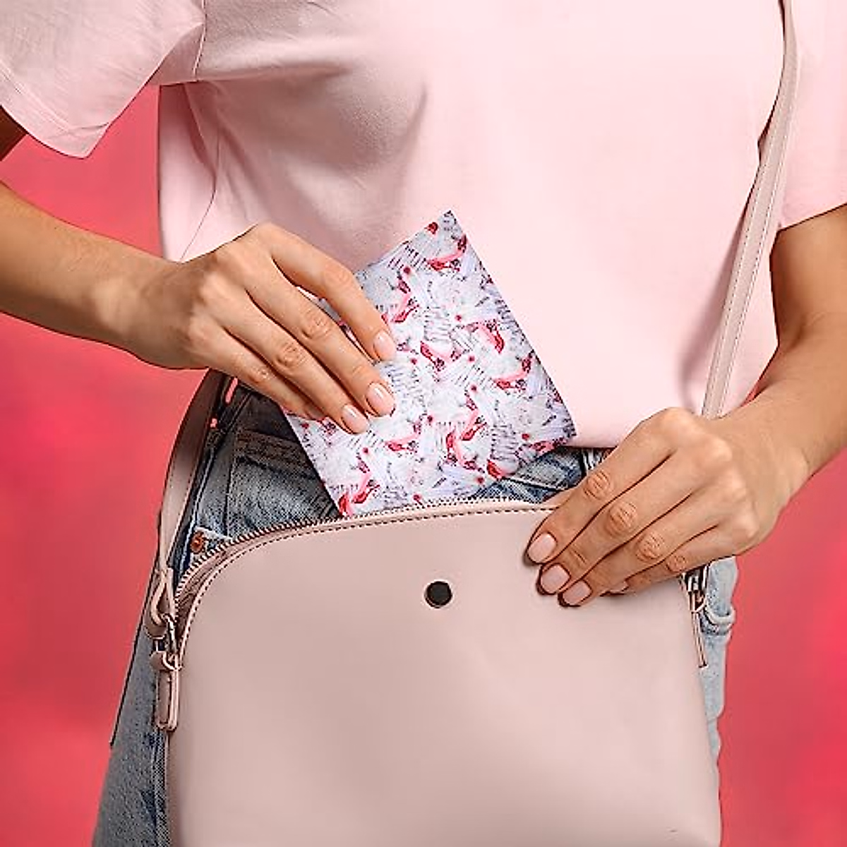 Healifty 7Pcs Reusable Menstrual Pads, Washable Bamboo Charcoal Cloth Pads with Wet Bag, Reusable Panty Liners, Reusable SanitaryPads for Women