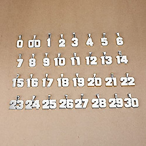 Number Necklace for Boy Silver Athletes Number Chain Stainless Steel Charm Pendant Personalized Sports Jewelry for Men Basketball Baseball Football(3)