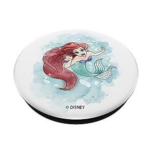 Disney Little Mermaid Ariel Watercolor Twerl PopSockets PopGrip: Swappable Grip for Phones & Tablets