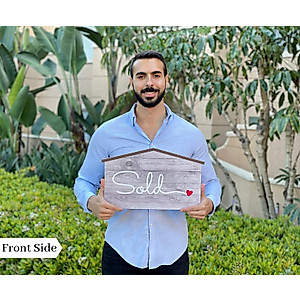 House Shaped Real Estate Prop Sign Small (17 inch)