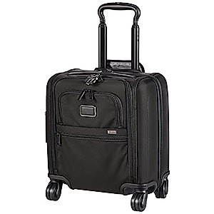 TUMI - Alpha 3 Small Compact 4-Wheeled Briefcase - Black