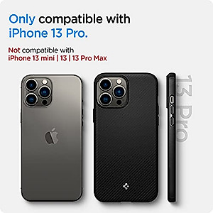 Spigen Mag Armor (MagFit) Compatible with MagSafe Designed for iPhone 13 Pro Case (2020) - Matte Black