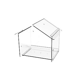 FixtureDisplays® Acrylic Window Bird Feeder with Suction Cups 16092