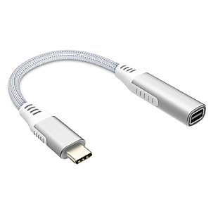 Jasput USB C to Mini DisplayPort Adapter,USB Type-C to Mini Displayport Adapter 4K@60Hz & Nylon Compatible with MacBook Pro 2016-2023/Air,ChromeBook Pixel,IPad Pro2018-2020,Galaxy S8-S23 More