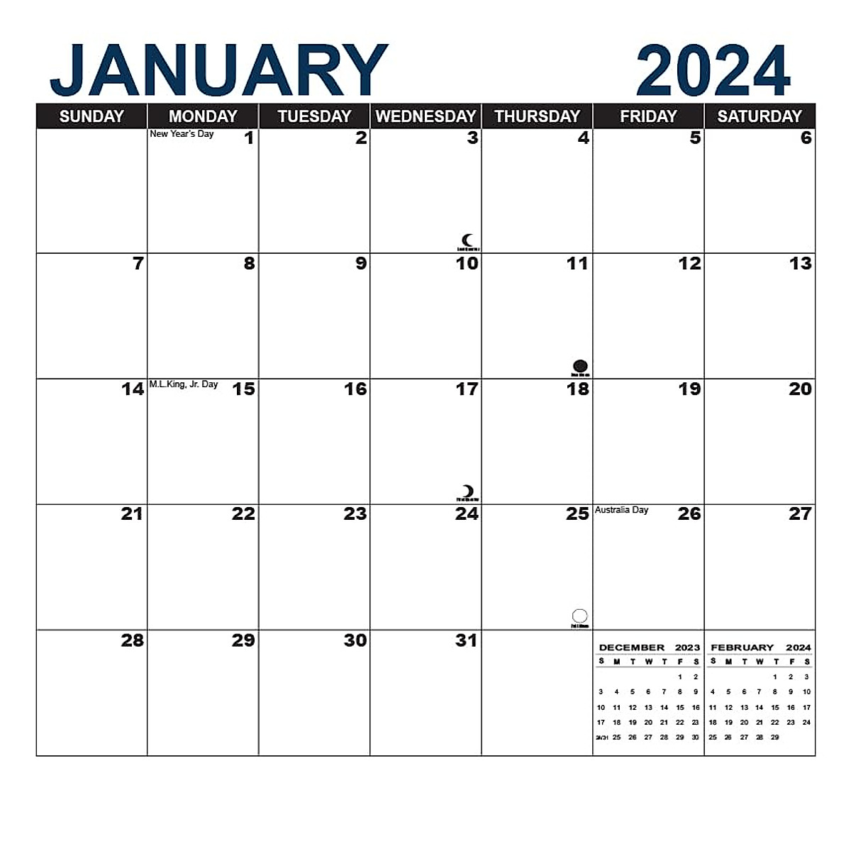 PRO SURF 2024 CALENDAR