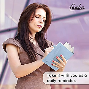 12 Pack Notebooks Journals Bulk with 12 Black Pens, Feela A5 Hardcover Notebook Classic Ruled Journal Set with Pen Holder for School Business Work Travel Writing, 120 GSM, 5.1”x8.3”, Light Blue