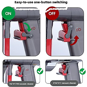 Groom Tool Attachments Brush with Trigger Lock & 24in Extension Vacuum Hose,Pet Dog Grooming Brush Compatible with Dyson V7 V8 V10 V11 V12 V15 Vacuum-4Pcs