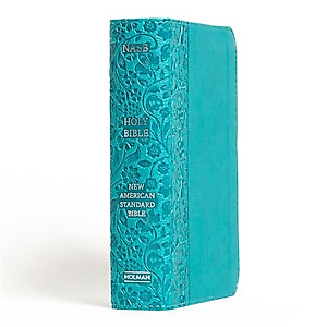 NASB Compact Reference Bible, Teal LeatherTouch, Red Letter, Presentation Page, Cross-References, Full-Color Maps, Easy-to-Read Bible Karmina Type