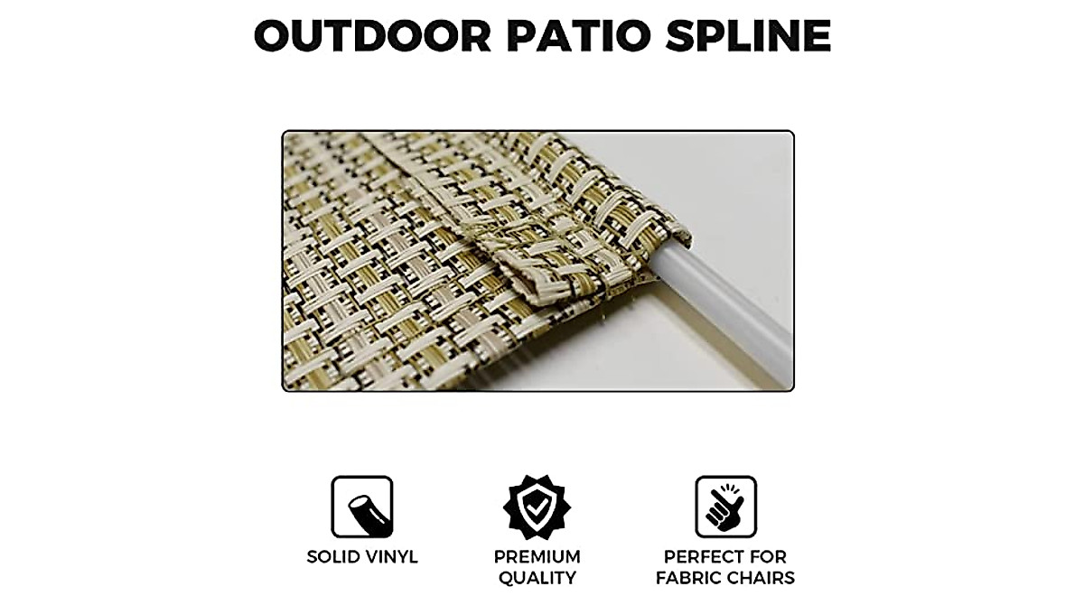 25 FT Vinyl 3/16 Outdoor Chair Spline, Sling Chair Spline, Sling Chair ...