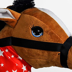 PonyLand Brown Horse Stick with Sound