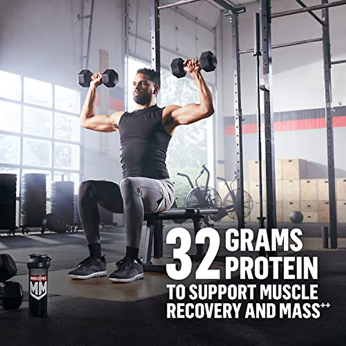 Muscle Milk Gainer Protein Powder, Chocolate, 32g Protein, 5 Pound