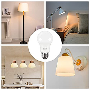PARTPHONER A19 LED Light Bulb, 60W Equivalent, 9W 2700K Soft White, E26 Standard Base Non-Dimmable LED Light Bulb, CRI 85+, 6 Packs