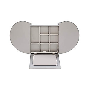 Linon Paloma Vanity Set, 30" x 40.5" x 19.25", Silver