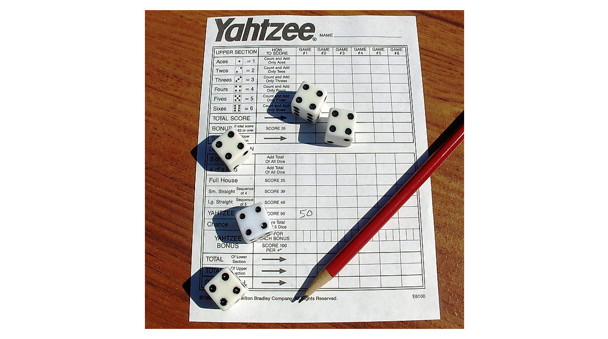 Yahtzee Board Game Bundle with Score Pads | PTP Black Edition