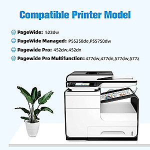 Q-image 972X Yellow Ink Cartridge Replacement for HP 972X 972A 972 X Work for HP PageWide Pro 477dw 477dn 577dw 577z 452dw 452dn 552dw P55250dw Printers