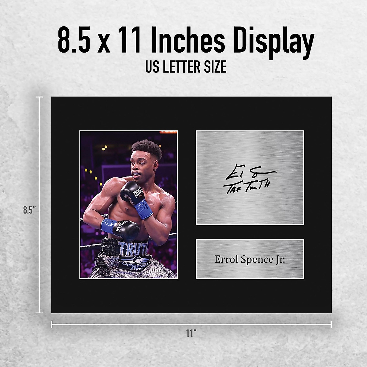 HWC Trading Errol Spence Jr Boxing Gifts Printed Signed Autograph Picture for Boxer Memorabilia Fans - US Letter Size
