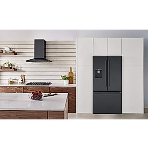 BOSCH 500 Series 36" Black Stainless Steel Counter-Depth 3-Door Refrigerator - B36CD50SNB