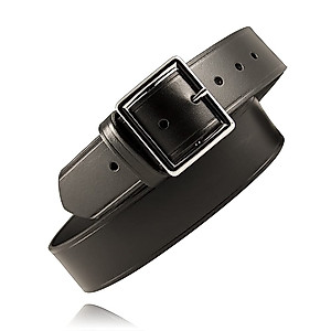 Boston Leather 1.75in. Garrison Leather Belt (38, Black)