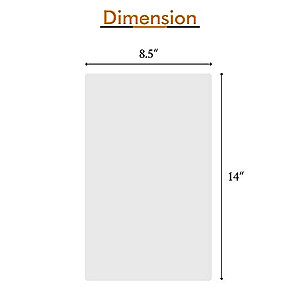 TYH Supplies 100-Pack Legal Size 8.5 x 14 Inches 3 Mil Clear Hot Glossy Thermal Laminating Pouches Lamination Sheet Laminator Pockets