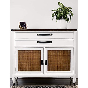 KEYAIIRA - Leather and Brass Drawer Handle - minimal furniture knobs modern kitchen handle pulls for cabinets farm house Scandinavian dresser hardware