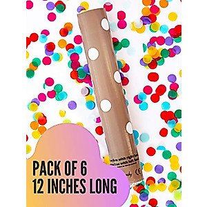 Peachy Party Poppers Confetti Cannons, Modern Biodegradable Wedding Confetti Cannon, Confetti Poppers for Send Off, Wedding, New Years Eve, Party Supplies