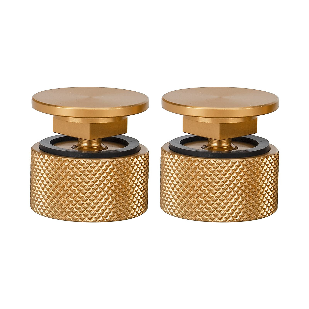 3mirrors Welding Hood (Pipeliner) Helmet Fasteners Gold Headgear Replacement Parts Accessories Screws Flip Hood Aluminum - Anodized w/Silicone Washer 1 Pair