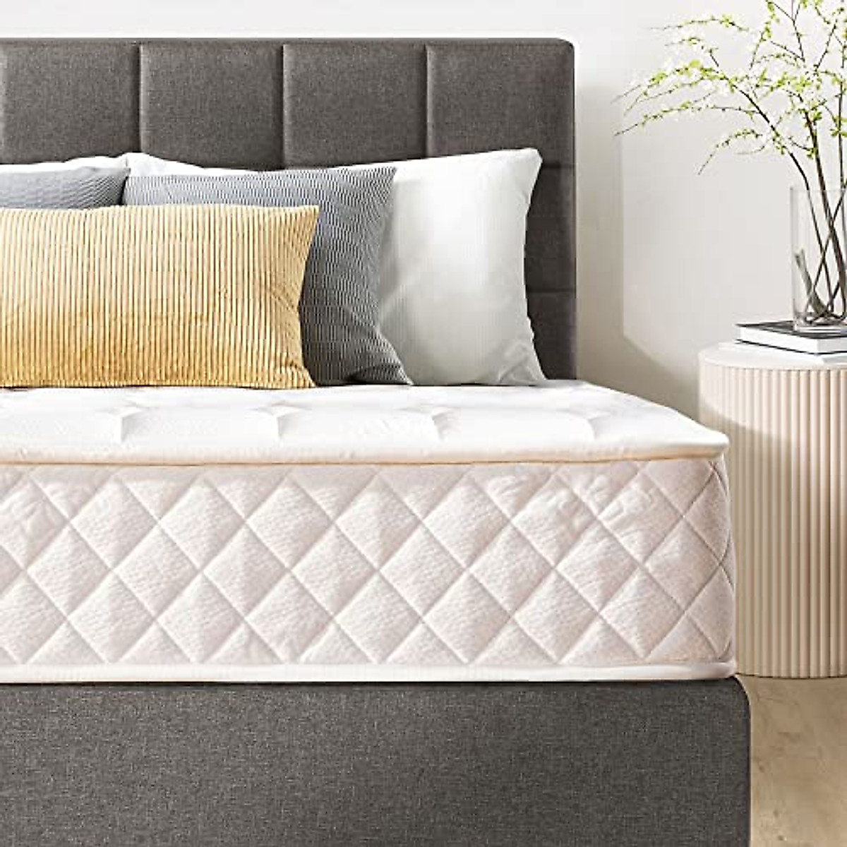 Best Price Mattress 8 Inch Tight-Top Pocket Spring-Mattress - Motion Isolation Individually Encased Pocket Springs, Comfort Foam-Top, CertiPUR-US Certified Foam, Twin