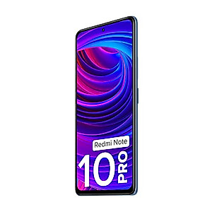 redmi Xiaomi Note 10 Pro 4G Volte 128GB + 6GB Factory Unlocked 6.67" 64MP Quad Camera Night Mode (not Verizon Sprint Boost Cricket) (w/Fast Car Charger Bundle) (Glacial Blue)