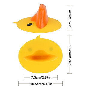 Mini Silicon Heat Resistant Potholder - Mini Silicone Duck Animal Oven Mitts Gloves - Heat Resistant Little Yellow Duck Cartoon Clip for Baking and Pot-Holding, Baking Instant Kumprohu