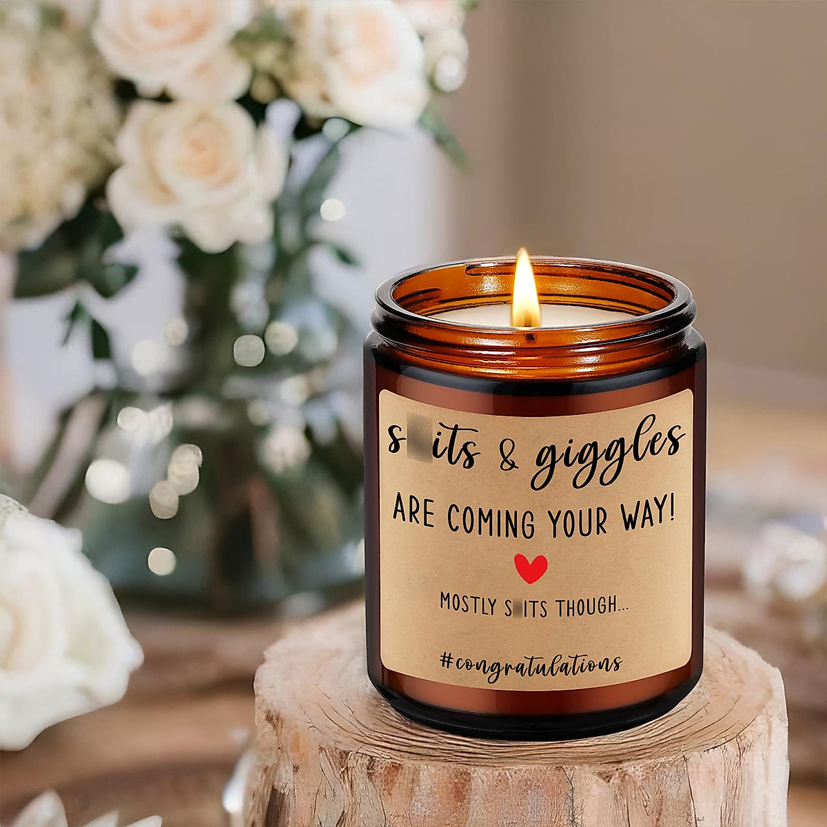 Miracu Funny Baby Shower Candle, New Mom & Dad Gifts, New Parents Gifts for Couples, Unique Gifts for New Parents, Expecting Parents to be - Boy New Baby Announcement, Congratulations Pregnancy Gifts