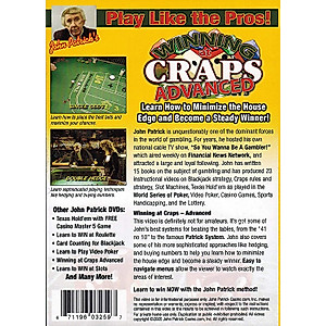 Cyber-Deals Play Like A Pro Craps Pack - Includes 2-Sided Craps & Poker Layout, Authentic Nevada Casino Table-Played Dice, Advanced Instructional Tutorial DVD