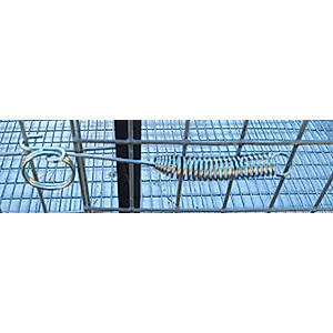 RNL RabbitNippLes Spring Latches for Rabbit Cage Doors 4 inch Springs (10 Pack) 10SL4