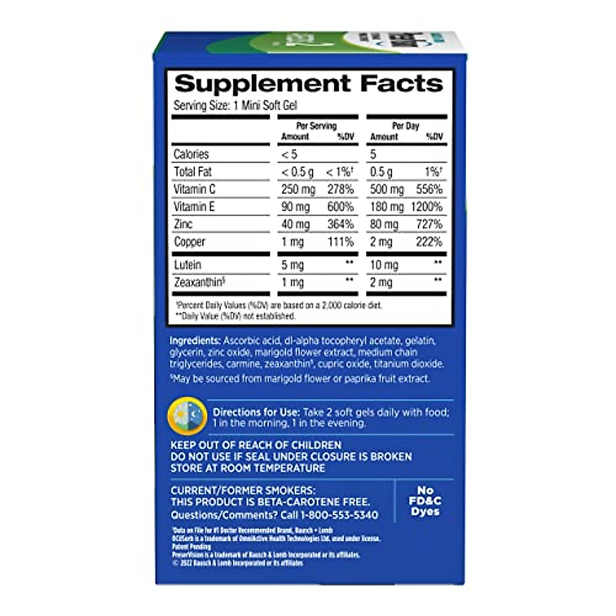 PreserVision AREDS 2 Eye Vitamin & Mineral Supplement, Contains Lutein, Vitamin C, Zeaxanthin, Zinc & Vitamin E, 120 Softgels (Packaging May Vary)