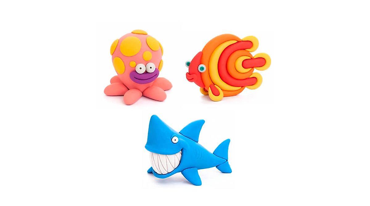 Create Ocean Creatures with Hey Clay Kit
