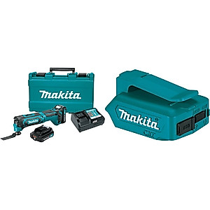 Makita MT01R1 12V max CXT Lithium-Ion Cordless Oscillating Multi-Tool Kit (2.0Ah) with ADP06 12V max CXT Lithium-Ion Cordless Power Source