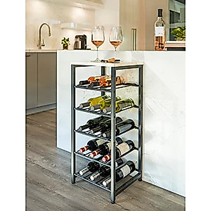 neatfreak! 15 Bottle Metal Wine Rack with Quartz Top