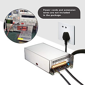 48V 16.67A 800W LED Switch Power Supply Driver AC 115-230V to DC 48V Transformer for LED Strip CCTV Security System,Camera,3D Printer,Computer Project,Motor