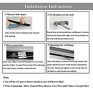 Besseto 2 Pack 39 inch 30W Long Outdoor Modern Waterproof IP65 Warm White LED Wall Mount Lighting Fixture Acrylic Black Exterior Wall Lights for House Courtyard Balcony Porch