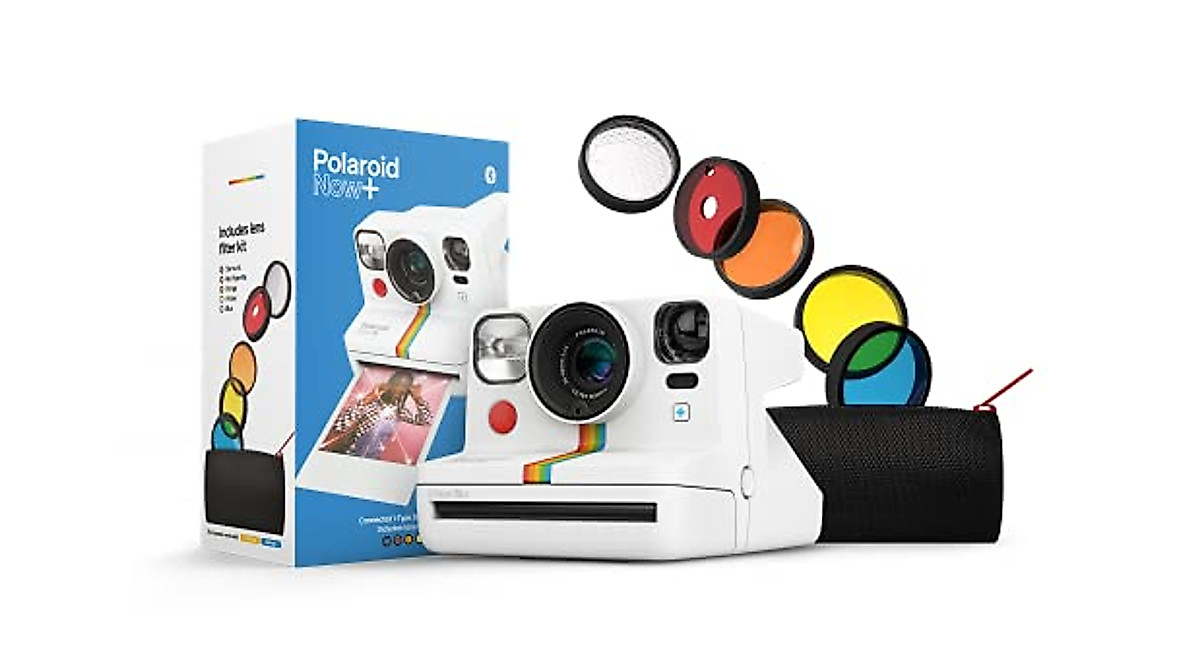 Polaroid Now+ White Instant Camera with Bluetooth & Filters