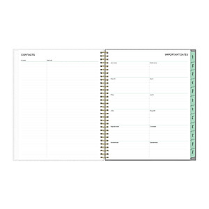 2024 Blue Sky™ Sophie Frosted Weekly/Monthly Planning Calendar, 8-1/2" x 11", Multicolor, January to December 2024, 1400