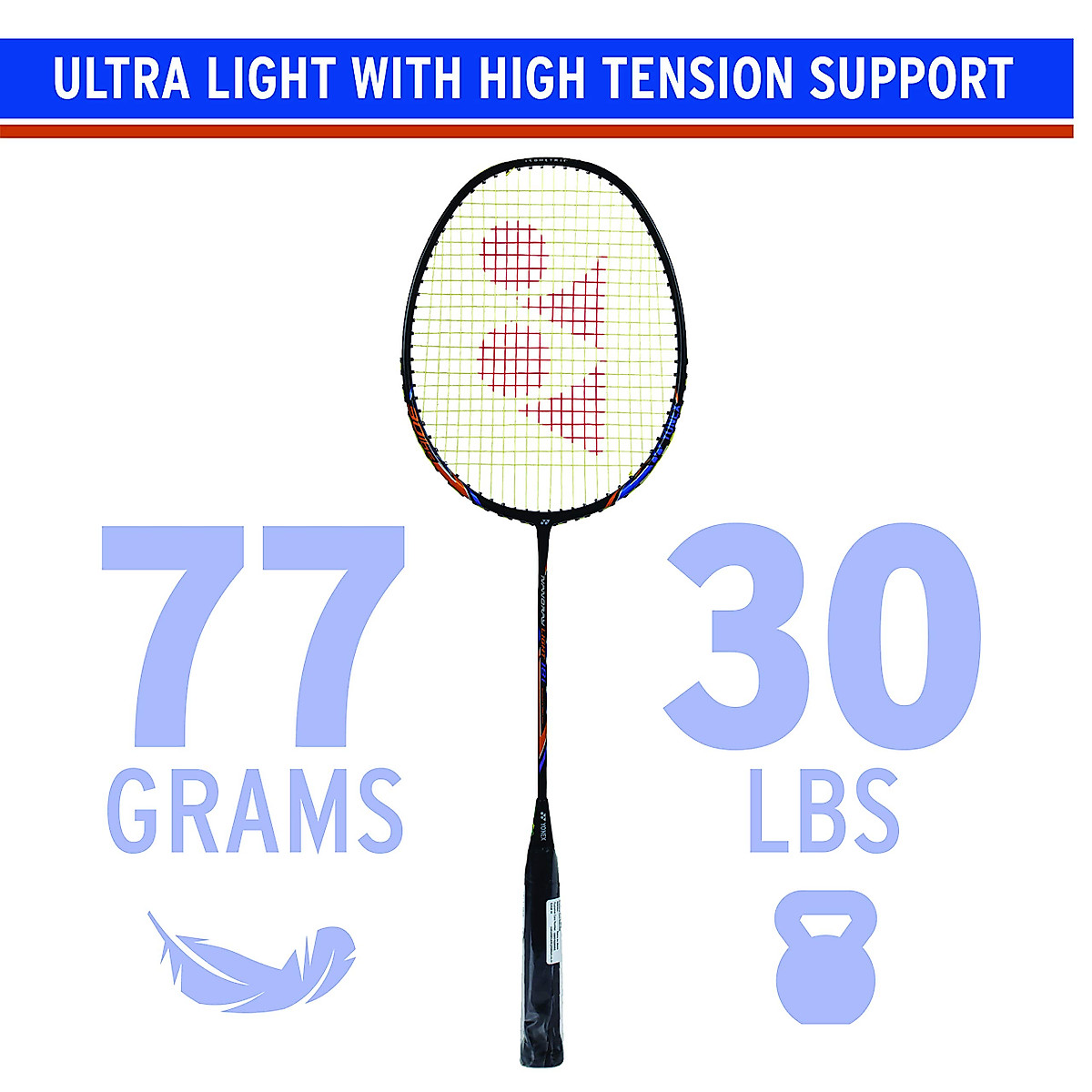 YONEX Nanoray Light 18i Graphite Badminton Racquet (Black)