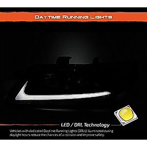 HH Building 2pcs Headlight Front Left Right Side Clear Lens Black Housing LED Bar Projector Headlights 33101SECA12 AC2519106 9_P1ATS04BK