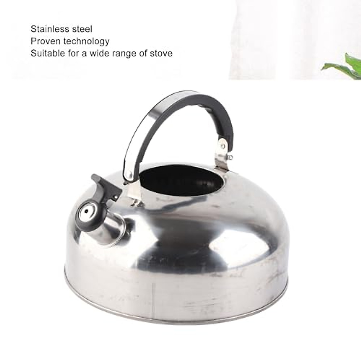 3L L Steel Whistling Tea Kettle Fast Heating One Touch Buttons Whistling Kettle With Insulated Handle For Home 3L L Steel Whistling