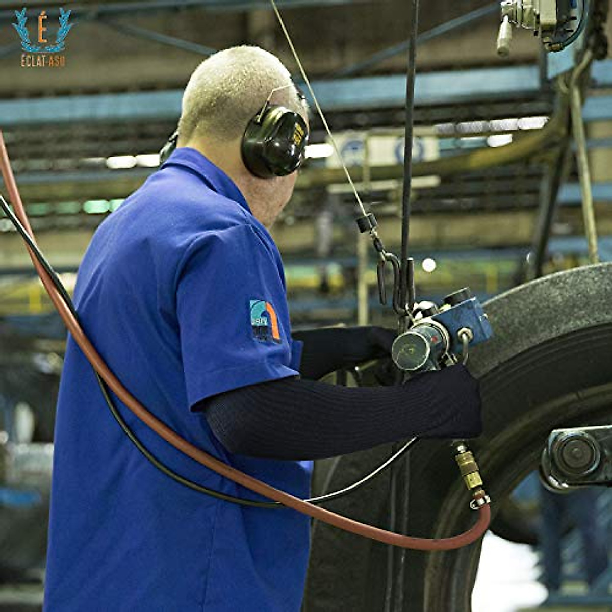 100% Kevlar Gloves with Sleeves by Dupont- Anti Scratch, Heat & Cut Resistant Sleeves Gloves, Safety Sleeves- Long Arm Protectors- Welding, Kitchen, Gardening, Pet Grooming & Bite Guard- Black, 1 Pair