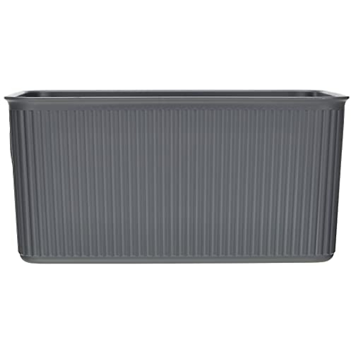 TATAY Baobab Multi-purpose Storage Basket Medium with Capacity for 5 Litres, Grey Anthracite, 18.1 x 27.2 x 13